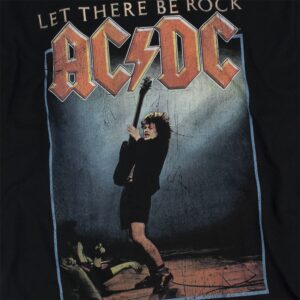 ACDC Let There Be Rock Album T Shirt & Stickers (XXX-Large) Black