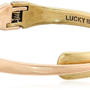 Lucky Brand Two Tone Overlap Hinge Bracelet