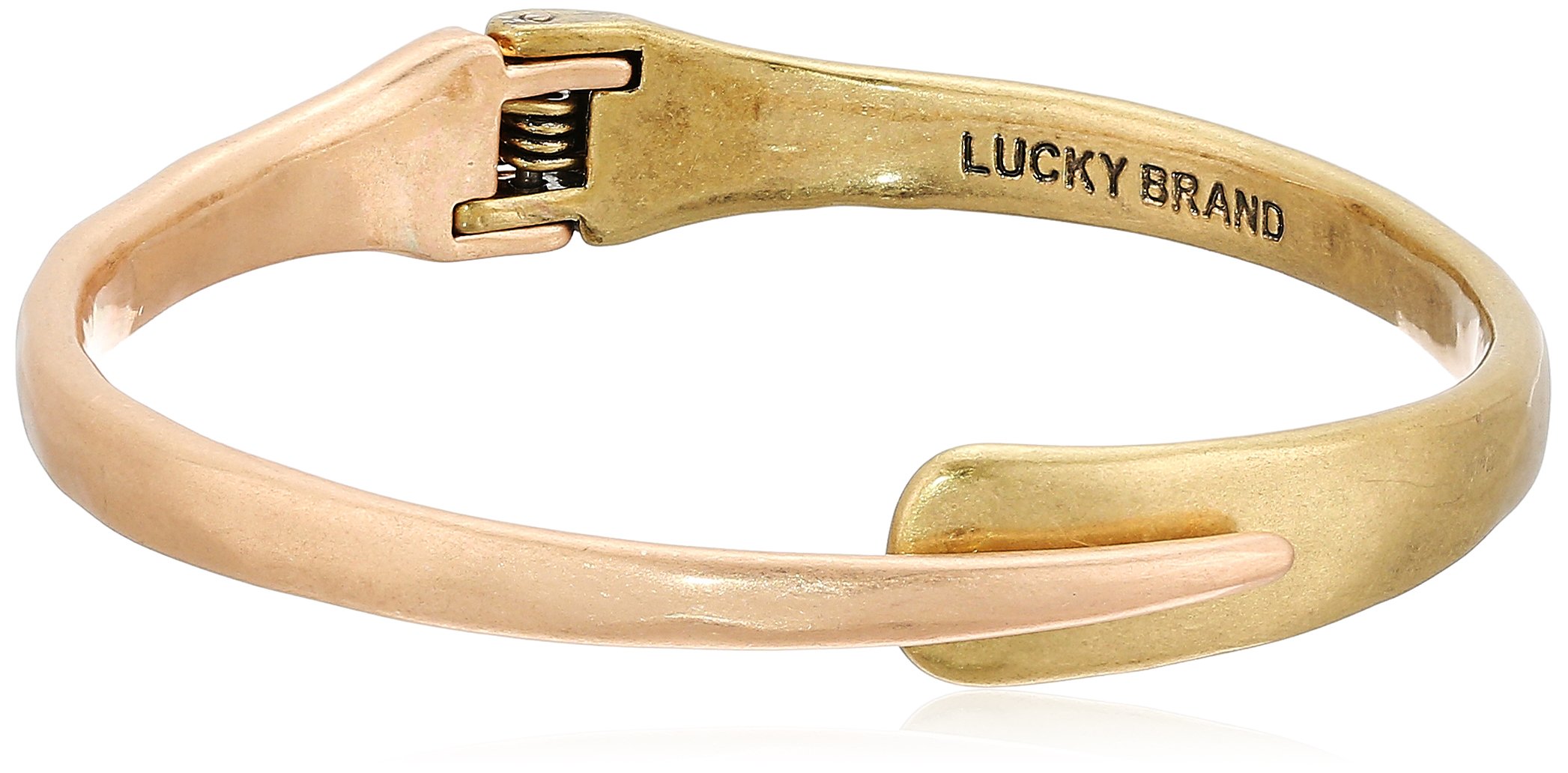 Lucky Brand Two Tone Overlap Hinge Bracelet