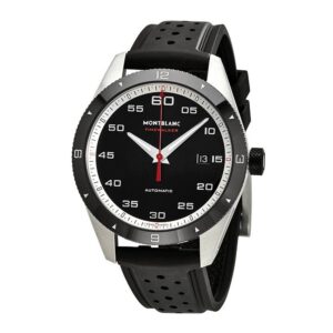 montblanc timewalker automatic black dial men's watch 116059