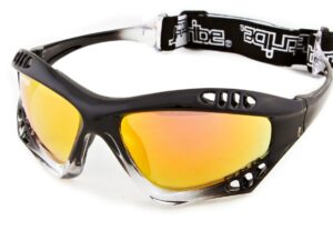 jettribe pro goggles made of fade frame - storage case anti-fog design for pwc jetski racers enthusiasts - stylish revo lens for eye protection and clear vision - black