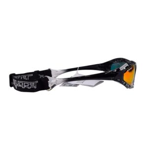 Jettribe Pro Goggles Made of Fade Frame - Storage Case Anti-fog Design for PWC Jetski Racers Enthusiasts - Stylish Revo Lens for Eye Protection and Clear Vision - Black