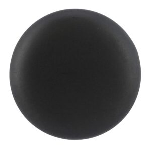 Richelieu Hardware BP486900 Gatineau Collection 1 3/8-inch (35 mm) Matte Black Modern Cabinet and Drawer Mushroom Knob for Kitchen, Bathroom, and Furniture