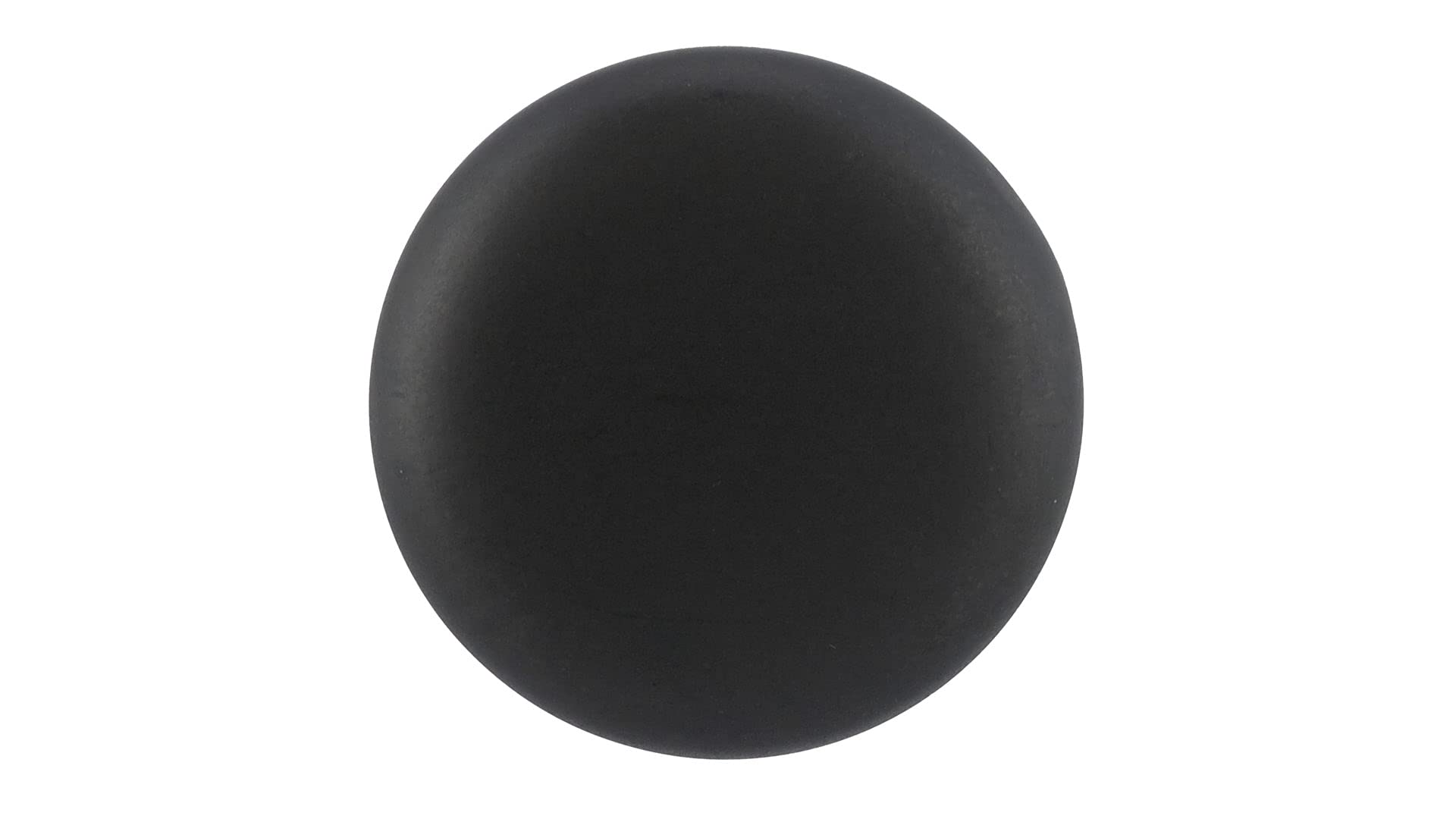 Richelieu Hardware BP486900 Gatineau Collection 1 3/8-inch (35 mm) Matte Black Modern Cabinet and Drawer Mushroom Knob for Kitchen, Bathroom, and Furniture