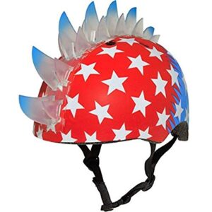 raskullz af1 mohawk multi-sport child 5+ helmet with led lights large