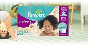 Pampers Cruisers Disposable Diapers, Size 6, 144 Count