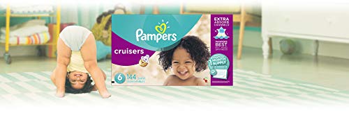 Pampers Cruisers Disposable Diapers, Size 6, 144 Count