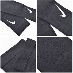 Nike Zoned Support Calf Sleeves Black | Silver Medium