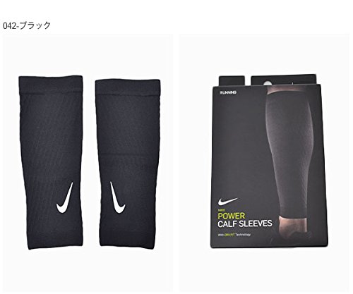 Nike Zoned Support Calf Sleeves Black | Silver Medium