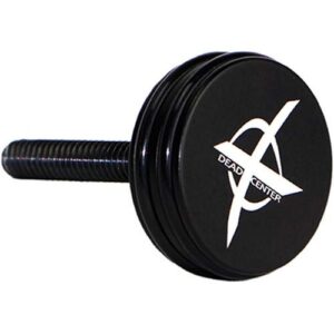 dead center archery products aluminum weight end cap - black