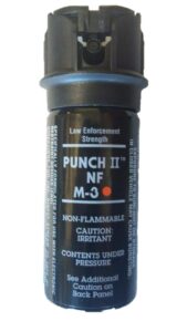 punch ii pepper spray (nf), flip top stream - 2 oz. (by aerko international)