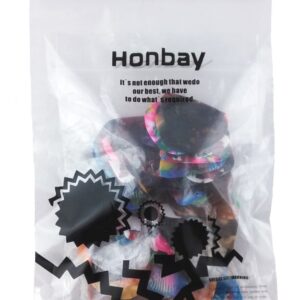 Honbay 100pcs 0.46mm Colorful Guitar Picks for Guitar, Ukulele, Bass