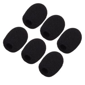 sunmns 6 pack mini small size foam cover windscreen for lapel headset microphone