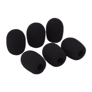 Sunmns 6 Pack Mini Small Size Foam Cover Windscreen for Lapel Headset Microphone