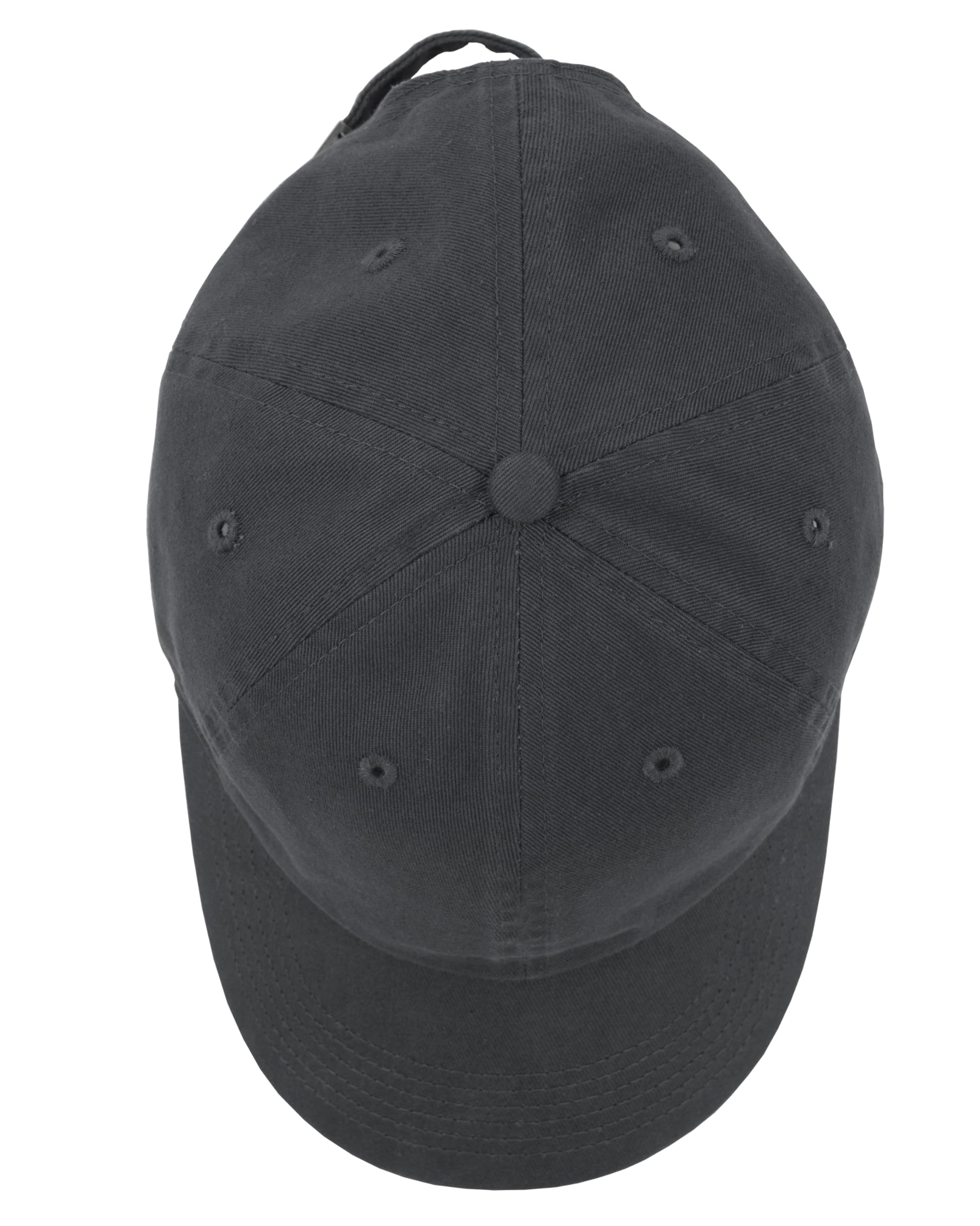 Gelante Baseball Caps Hats 100% Cotton Plain Blank Adjustable Size Wholesale Bulk of 12 Pack.1815-Charcoal-12PC