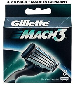 gillette mach 3 - 32 count (4 x 8 pack)