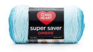 red heart e305.3961 super saver ombre yarn, dragon fruit