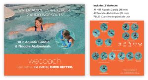 2 water workouts hiit aquatic cardio & noodle abdominals (audio cd)