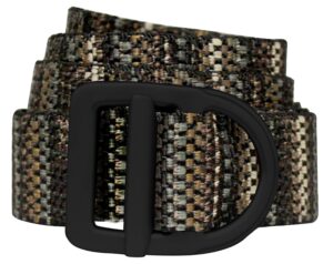 bison designs lc delta belt - by - light duty 38mm - buckle - l, black pattern, up to 42"