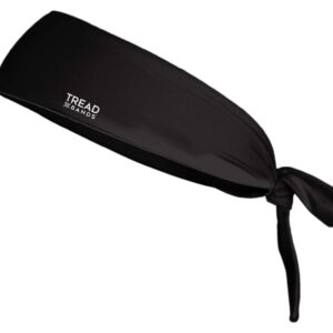 TREAD BANDS TreadBands All Terrain Tieback Non Slip Headband - Solid Colors (Black)