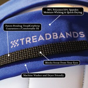 TREAD BANDS TreadBands All Terrain Tieback Non Slip Headband - Solid Colors (Black)