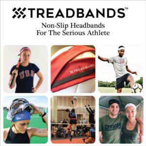 TREAD BANDS TreadBands All Terrain Tieback Non Slip Headband - Solid Colors (Black)