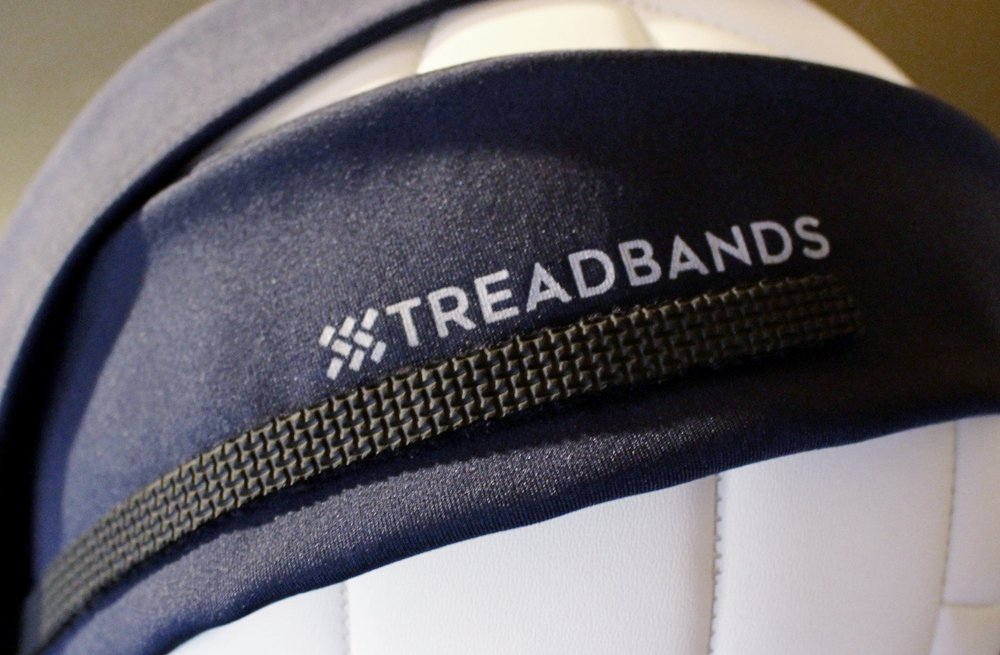 TREAD BANDS TreadBands All Terrain Tieback Non Slip Headband - Solid Colors (Black)