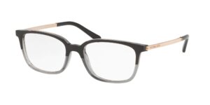 eyeglasses michael kors mk 4047 3280 black/transparent grey, 53-17-135