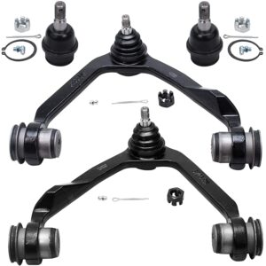 Detroit Axle - 12pc Front End Suspension Kit for 2WD Ford Expedition F-150 F-250 Navigator 2 Upper Control Arms 2 Lower Ball Joints 2 Sway Bars 4 Tie Rods Outer & Inner 2 Pitman Idler Arms Replacement