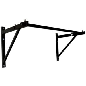 titan fitness adjustable depth 52" wall mounted pull up bar, 14" or 22" from wall, rated 400 lb, home or garage gym chin up workout training station, upper body workout