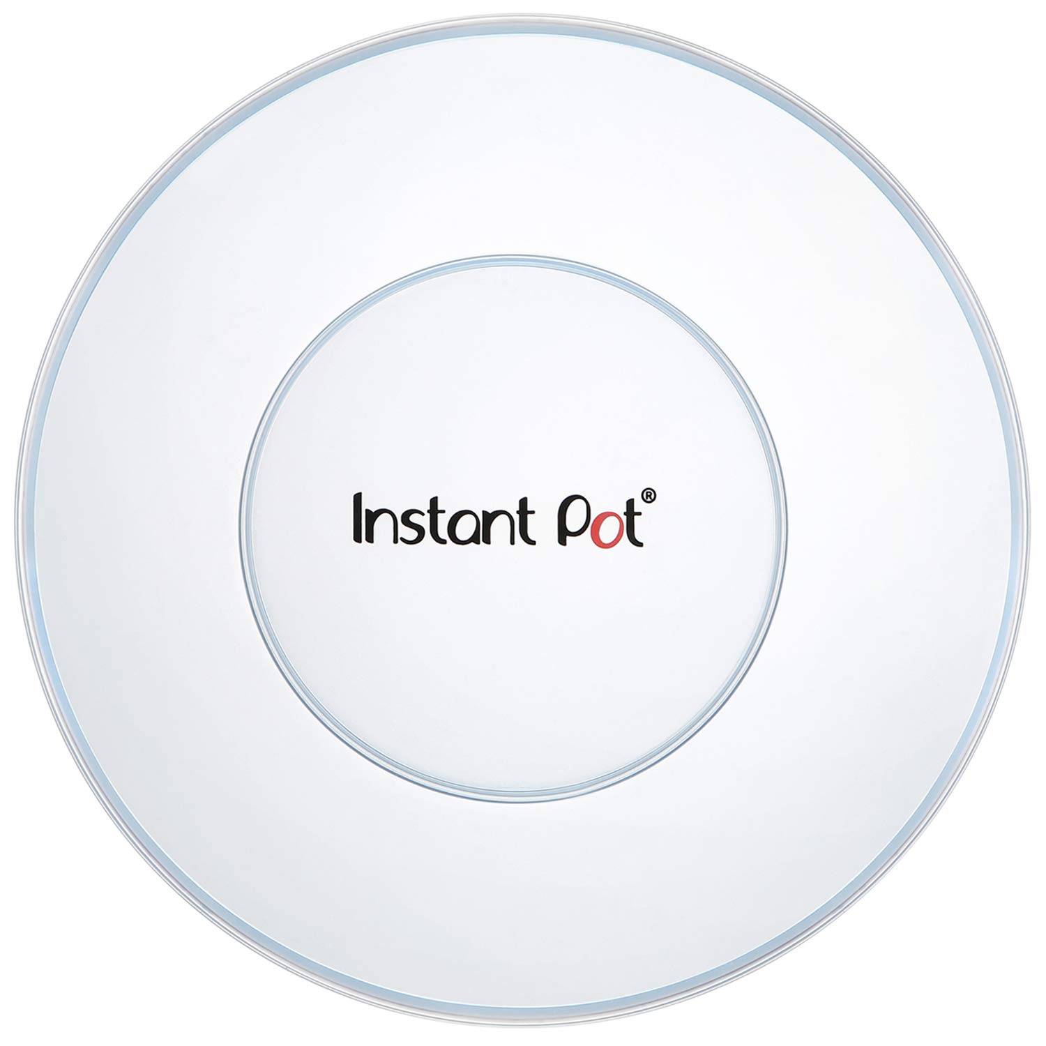 Instant Pot Silicone Lid, 8-In, 3-Qt Pot Lid, Reusable Silicone Lid for Bowl and Food Cover, Microwave Cover for Food, Transparent White