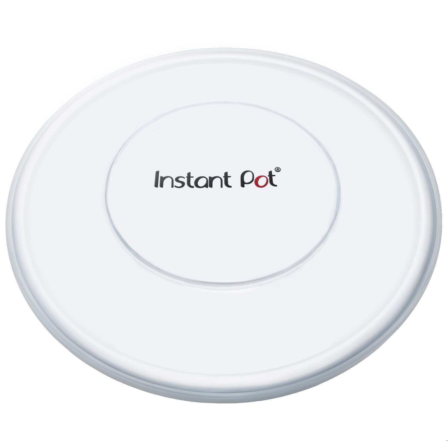 Instant Pot Silicone Lid, 8-In, 3-Qt Pot Lid, Reusable Silicone Lid for Bowl and Food Cover, Microwave Cover for Food, Transparent White