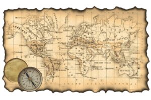 ancient map of the world antique style map travel world map with cities in detail map posters for wall map art geographical illustration tourist travel cool wall art print poster 18x12