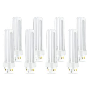 (8 pack) plc-13w 841, 4 pin g24q-1, 13 watt double tube, replaces philips 38328-1 pl-c 13w/841/4p/alto, sylvania 20667 & ge 97597-f13dbx/841/eco4p