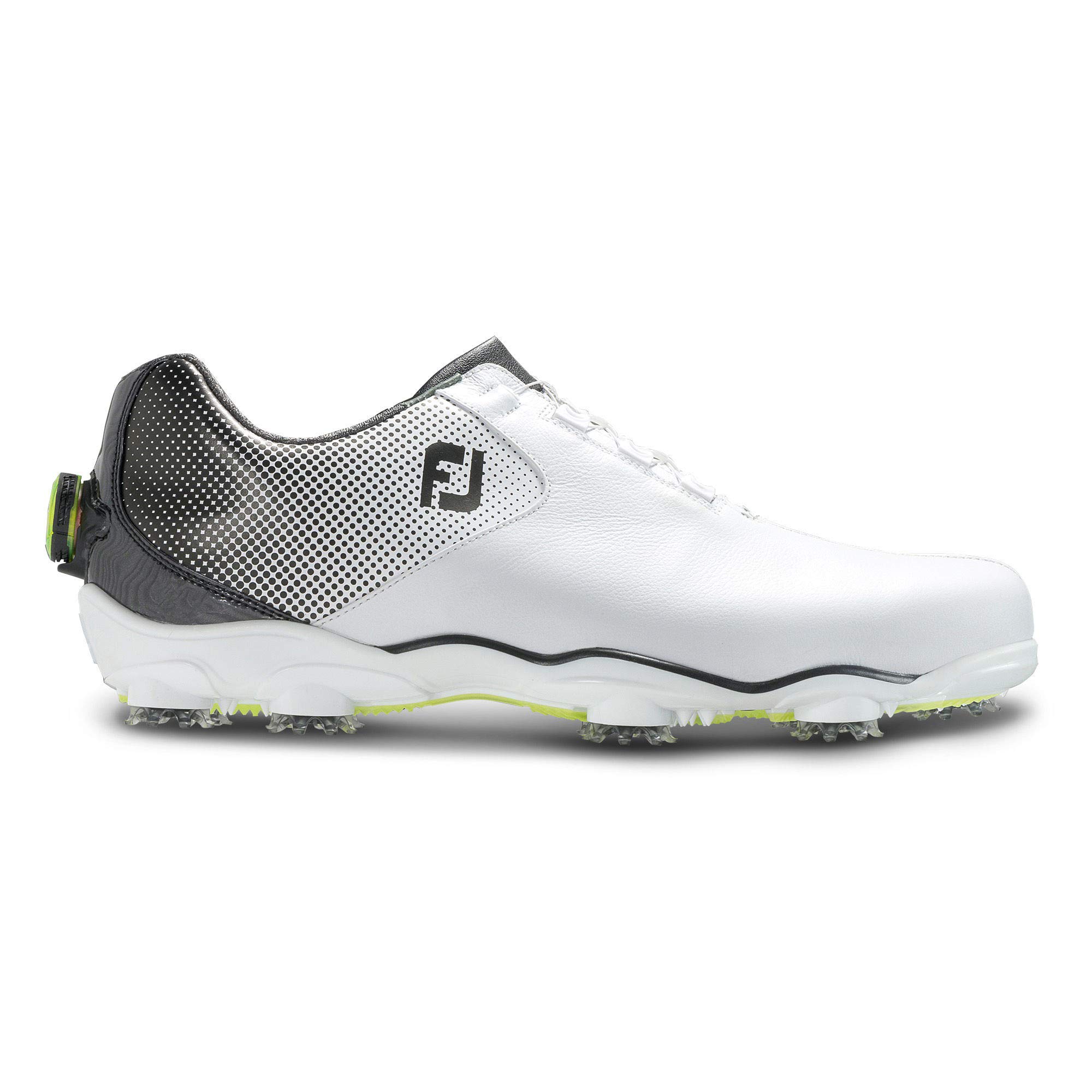 FootJoy Men's D.N.A. Helix Boa-Previous Season Style Golf Shoes White 12 M Black, US