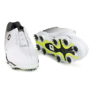 FootJoy Men's D.N.A. Helix Boa-Previous Season Style Golf Shoes White 12 M Black, US