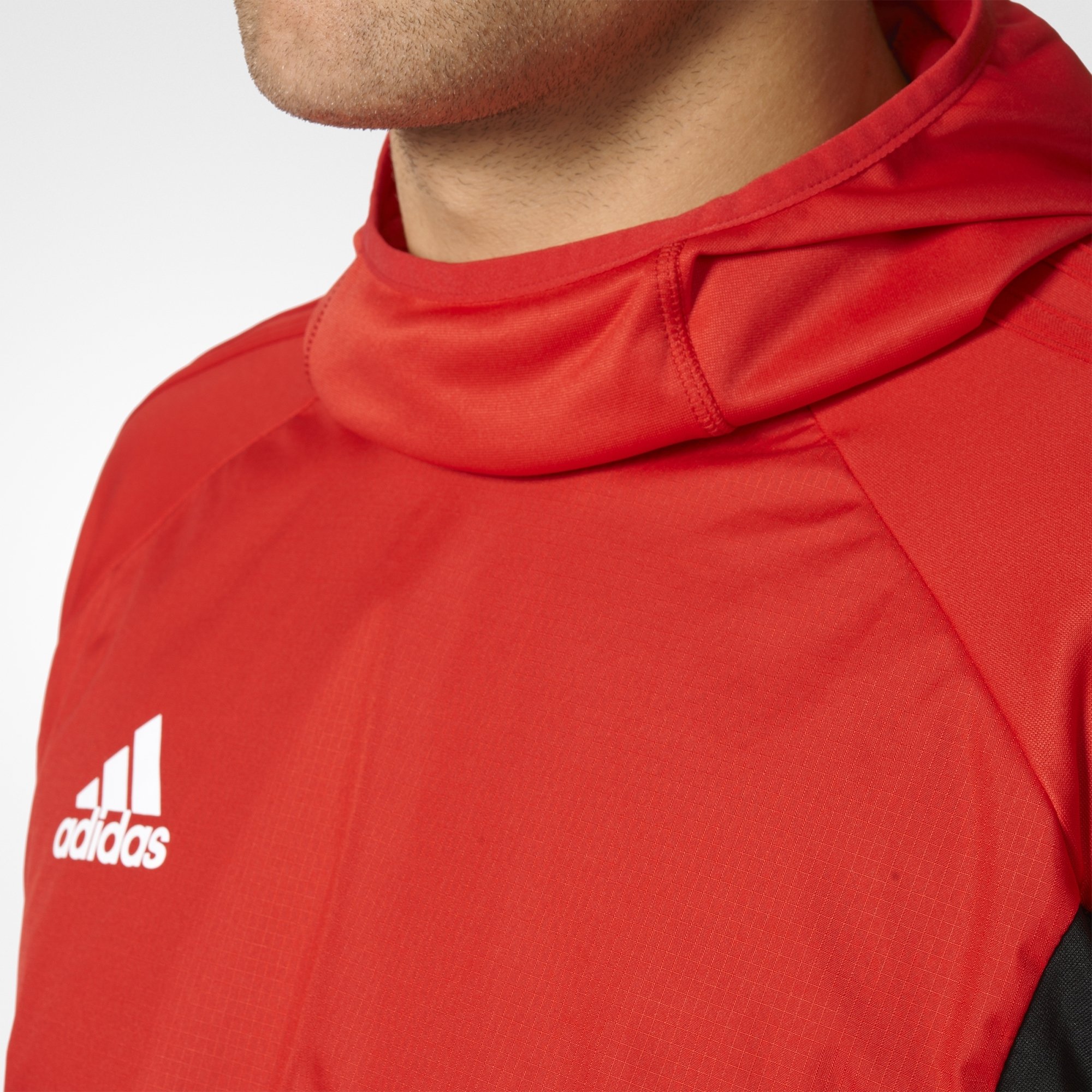 adidas Tiro 17 Warm Top - Adult - Scarlet/Black/White - M