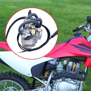 Carb Replace for Honda CRF150F Carburetor 2003 2004 2005 2006 2007 2008-2014 Performance Carb With Throttle Cable CRF150F (Carburetor & Throttle Cable X 1)