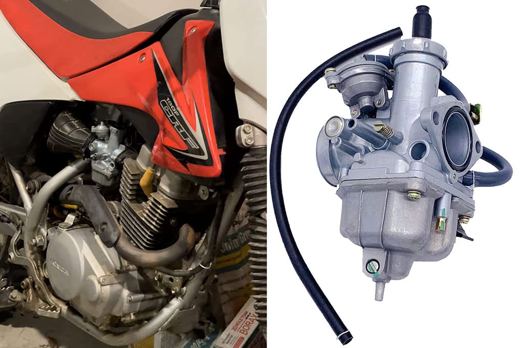 Carb Replace for Honda CRF150F Carburetor 2003 2004 2005 2006 2007 2008-2014 Performance Carb With Throttle Cable CRF150F (Carburetor & Throttle Cable X 1)