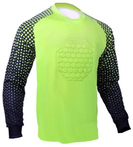 soccer goalie shirt (lime green, adult small)