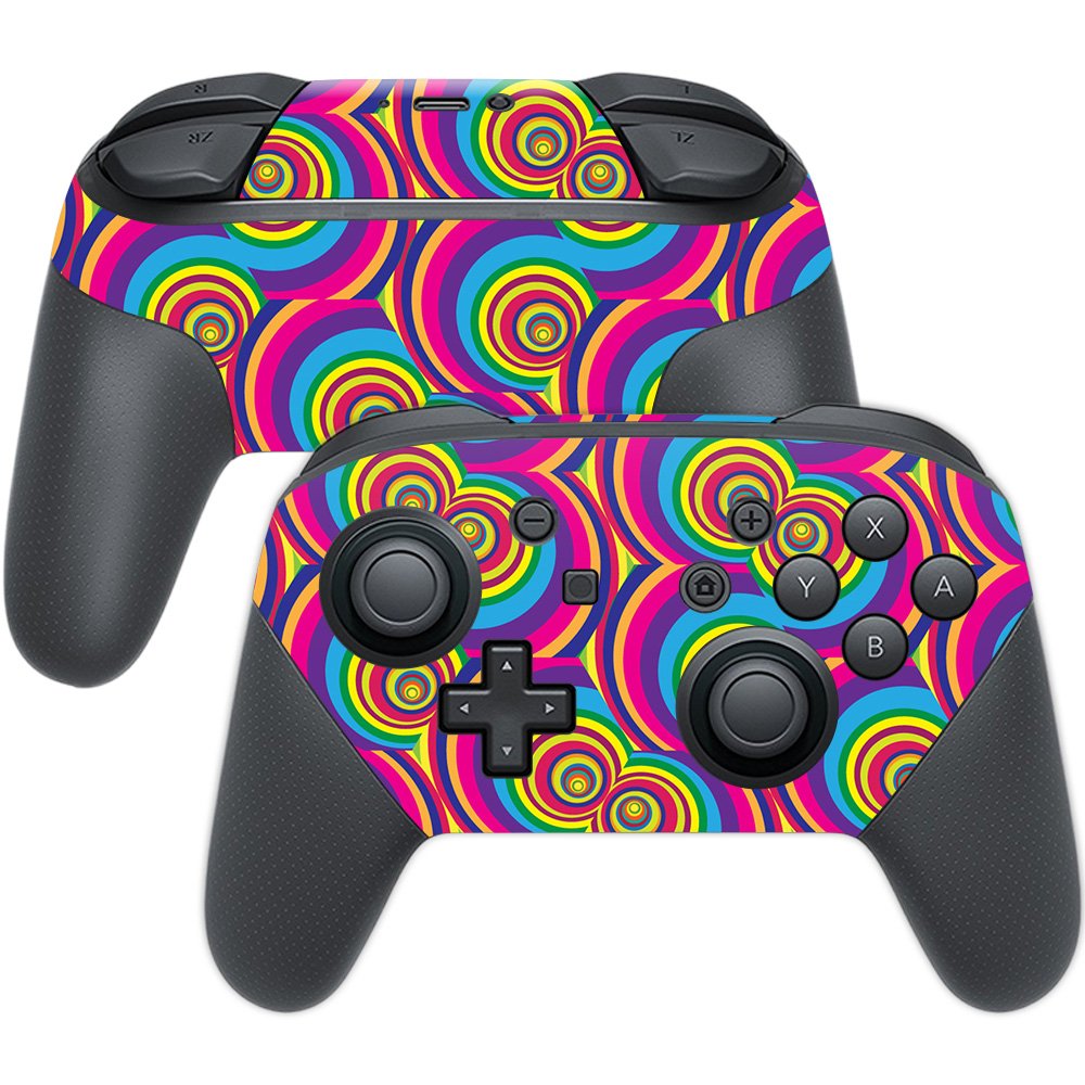 MightySkins Skin Compatible with Nintendo Switch Pro Controller - Groovy 60s | Protective, Durable, and Unique Vinyl Decal wrap Cover | Easy to Apply, Remove, and Change Styles | Made in The USA