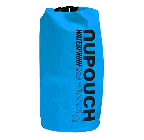 Nupouch Waterproof Dry Bag for Camping, Beach, Kayaking, Boating & outdoor Activities, 20 L, Light Blue