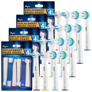 Replacement Toothbrush Heads for Oral B Braun - Ortho and Power Tip Brush Heads Compatible with Oralb Electric Toothbrush - Good for Braces, Crowns, Bridges 20 Pk. Fit The Oral-B Pro 1000, Kids Plus