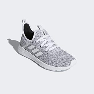 adidas Women's Cloud foam Pure Running Shoe, White/White/Black, 7.5 US