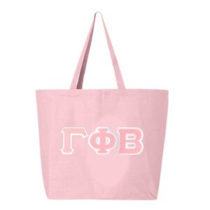 greekgear gamma phi beta jumbo canvas tote