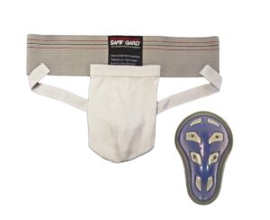 safetgard adult athletic supporter with cage cup (large)