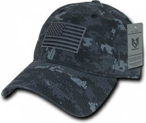 rapiddominance relaxed graphic cap with tonal flag, midnight universal