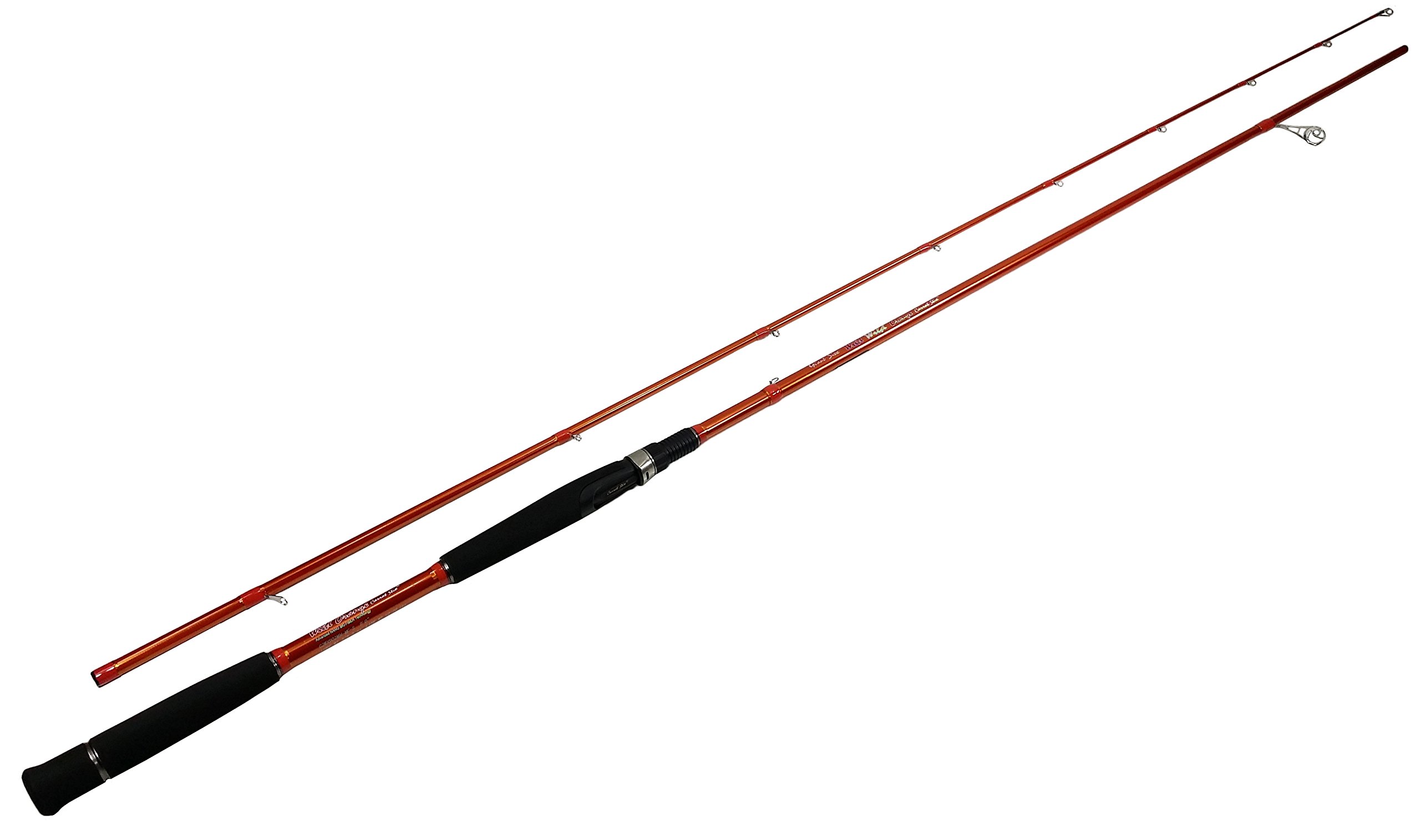 Carrot Stix Collapsible 2 Piece Spinning Wild Wild Orange Giant Size Salmon Steelhead Fishing Rod (10' 0" Medium Heavy)