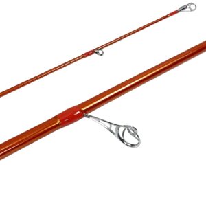 Carrot Stix Collapsible 2 Piece Spinning Wild Wild Orange Giant Size Salmon Steelhead Fishing Rod (10' 0" Medium Heavy)