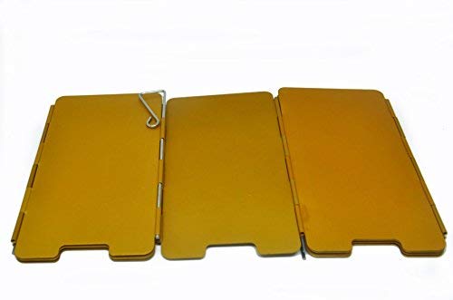 None-branded Folding Camping Picnic Cooker Stove Wind Screen Windshield (Gold)